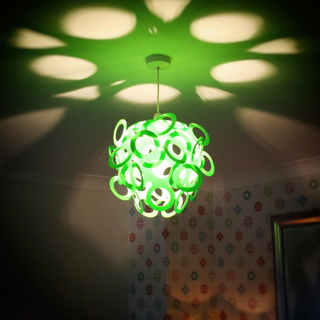 Loopy-Lu Green Funky Lamp Shade | incube Lighting