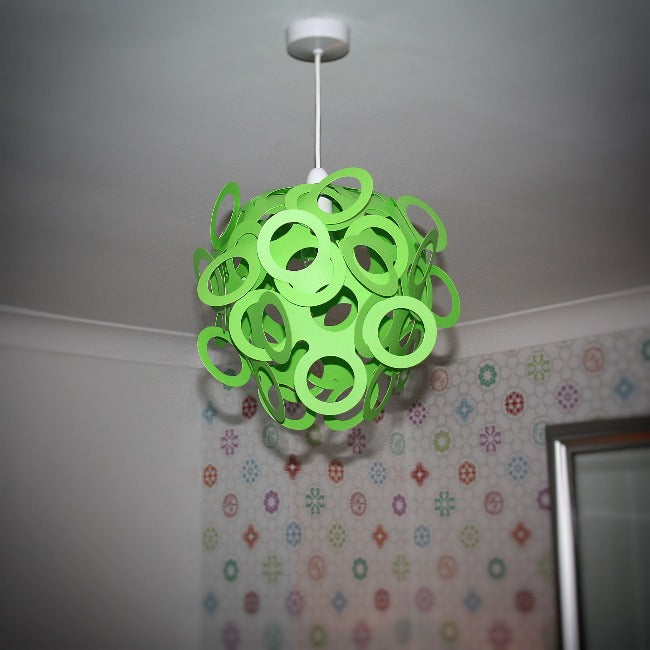 Loopy-Lu Green Funky Lamp Shade | incube Lighting