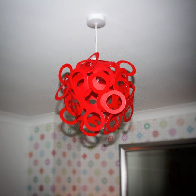 Loopy-Lu Red Lamp Shade. Lightweight and Cleverly Designed | incube ...