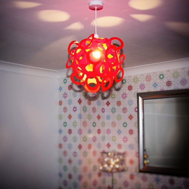 Loopy-Lu Red Lamp Shade. Lightweight and Cleverly Designed | incube ...