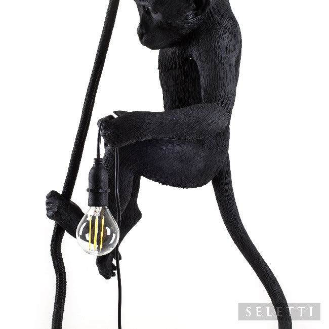 Seletti Monkey Rope Ceiling Lamp - Black | incube lighting | incube ...
